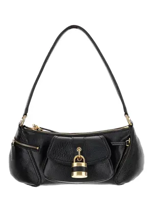 Chloé Chloé 99 Leather Shoulder Bag Black