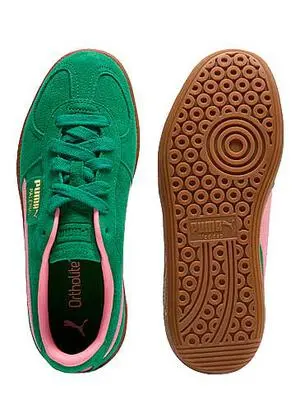 Pink PUMA Palermo Leather Sneakers Green
