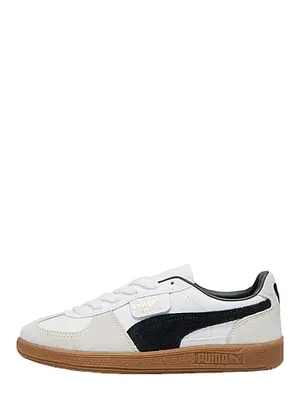 Pink Puma Palermo Leather Sneakers - White,ivory