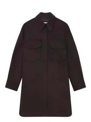 Stella McCartney Stella McCartney Press-Stud Fastening Overshirt Brown