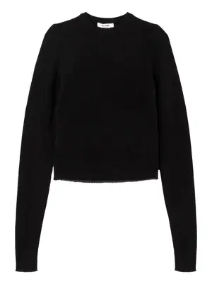 RE/DONE Crew-neck Cashmere Jumper - Black