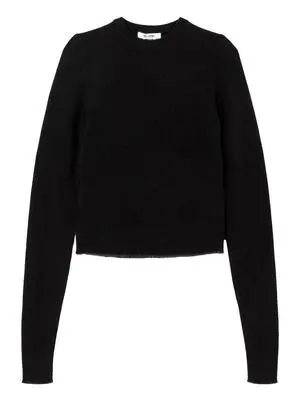 RE/DONE Crew-neck Cashmere Jumper - Black