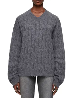 RE/DONE Cable-Knit Cashmere Jumper