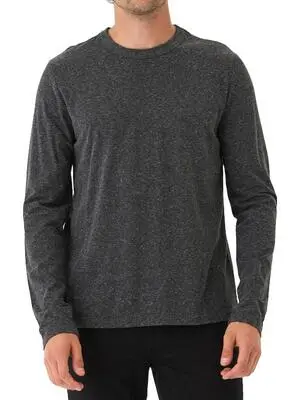 THREADS 4 THOUGHT Tucker Long Sleeve T-shirt Heather Black