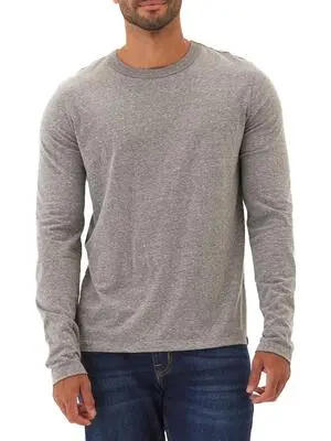 THREADS 4 THOUGHT Tucker Long Sleeve T-shirt Heather Grey