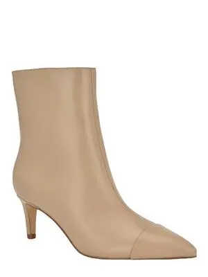 Calvin Klein Pointed Toe Bootie - Natural