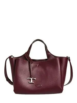 TOD'S Tod's Mini Leather Tote Kraft Chiaro