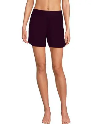 LANDS' END Upf 50 5" Board Shorts - Dark Wine