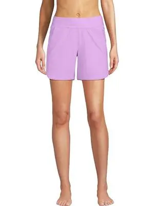 LANDS' END Lands' End 5" Board Shorts Wild Lilac