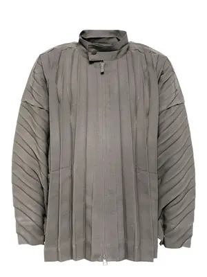 Issey Miyake Edge Pleated Jacket - Grey