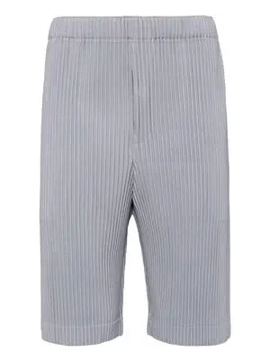 Issey Miyake August Pleated Shorts - Grey