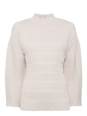 Issey Miyake Knitted Jumper - Neutrals