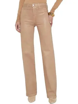 L'AGENCE L'AGENCE Clayton High Rise Wide Leg Jeans Cappuccino