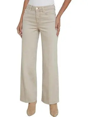 L'Agence L'AGENCE Scottie High-Rise Wide-Leg Jeans Biscuit