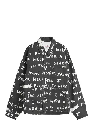 POLAR SKATE CO. Sad Notes Patrik Jacket - Black/white