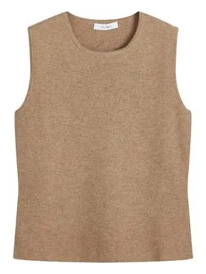 Max Mara Knitted Vest Top - Hazelnut