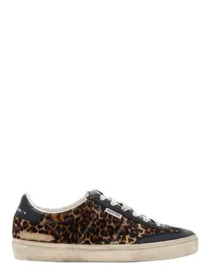 GOLDEN GOOSE Soul-star Leopard-print Pony Hair Sneakers - Animal
