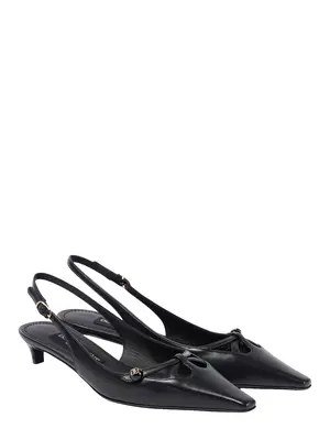 Dolce & Gabbana Leather Slingback Pumps - Black