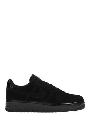 Nike Air Force 1 '07 Triple Suede Sneakers - Black/anthracite/white