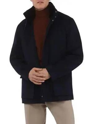 GORSKI Gorski Loro Piana Wool Jacket With Shearling Collar