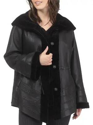 Gorski Reversible Lamb Shearling Jacket - Black
