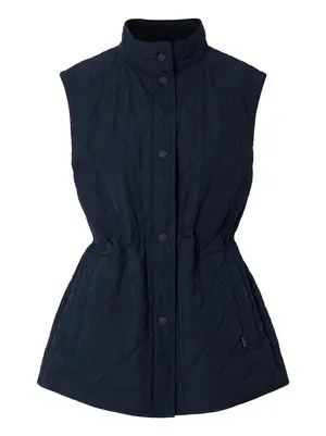 Purdey Quilted Shell Vest - Blue