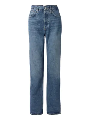 AGOLDE Kelly High-rise Straight-leg Jeans - Blue