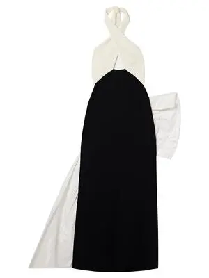 Johanna Ortiz Nomadic Tales Halterneck Midi Dress - Black