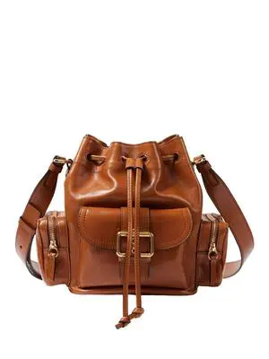 Chloé Leather Bucket Bag - Brown