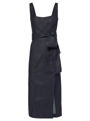 Carolina Herrera Denim Midi Dress - Blue