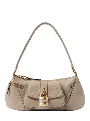 Chloé Chloé The 99 Leather Shoulder Bag Grey