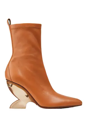 Zimmermann Zimmermann Leather Ankle Boots Tan