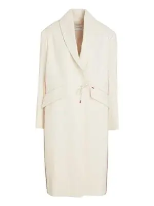 Zimmermann Cotton And Linen-blend Coat - Ecru