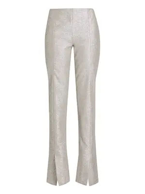 ZIMMERMANN Metallic Cotton-Bouclé Straight-Leg Pants
