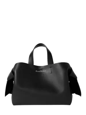 Acne Studios Musubi Knotted Leather Tote - Black