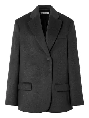 RÓHE Asymmetric Recycled Wool-blend Blazer - Gray