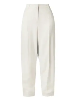 TOTEME Crepe Tapered Trousers - Ecru