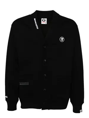 AAPE BY *A BATHING APE® Logo Cardigan - Black