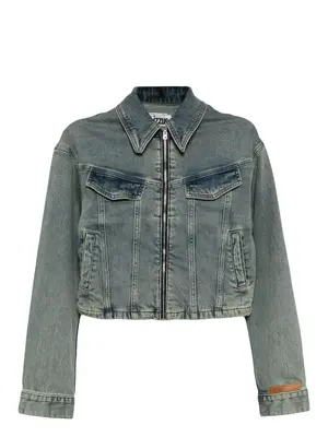 IZZUE Izzue Zip-up Denim Jacket