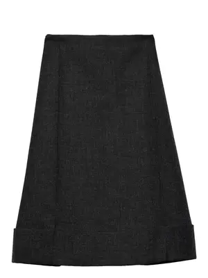 Prada A-line Midi Skirt - Grey