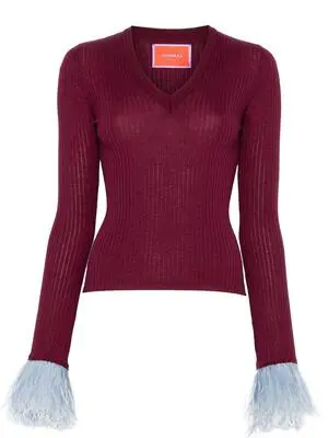 La DoubleJ Ribbed Jumper - Purple