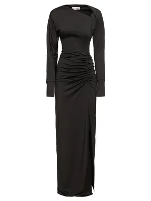 Victoria Beckham VICTORIA BECKHAM Slash-neck Jersey Gown Black