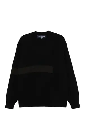 Comme Des Garçons Ribbed-knit Sweater - Black
