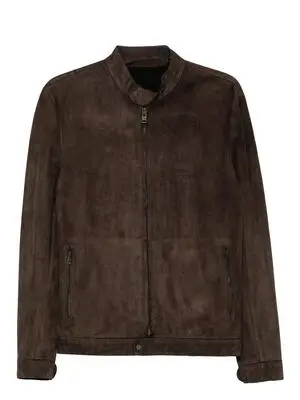 SALVATORE SANTORO Suede Jacket - Brown
