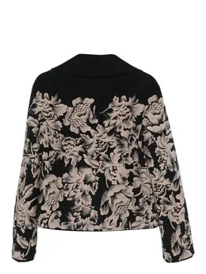 IBRIGU IBRIGU Floral-Print Double-Breasted Jacket