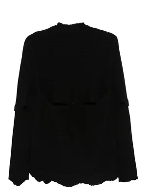 Helmut Lang Ribbed-knit Sweater - Black