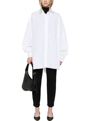 Wardrobe.NYC Cotton Shirt Dress - White