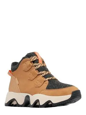 Sorel Kinetic Impact Caribou Plus Waterproof Sneaker Bootie - Tawny Buff/ Black