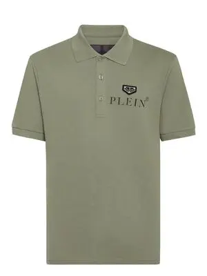 Philipp Plein Iconic Plein Short-sleeve Polo Shirt - Green