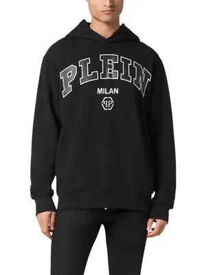 Philipp Plein Logo-print Hoodie - Black